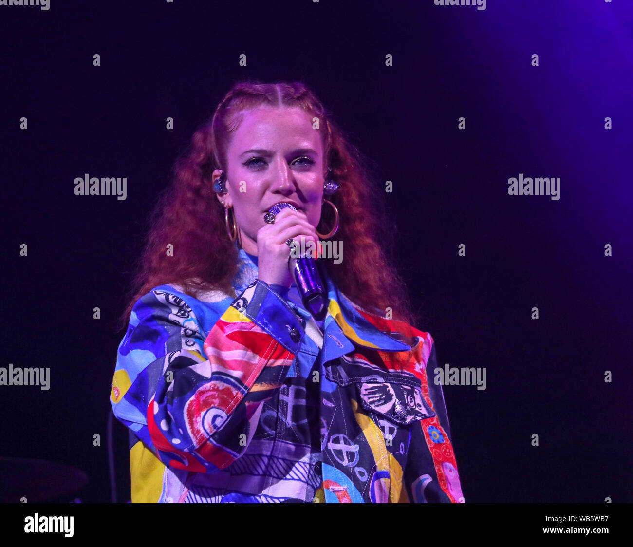 Jess Glynne performs during The Big Feastival at Churchill Heath Farm ...