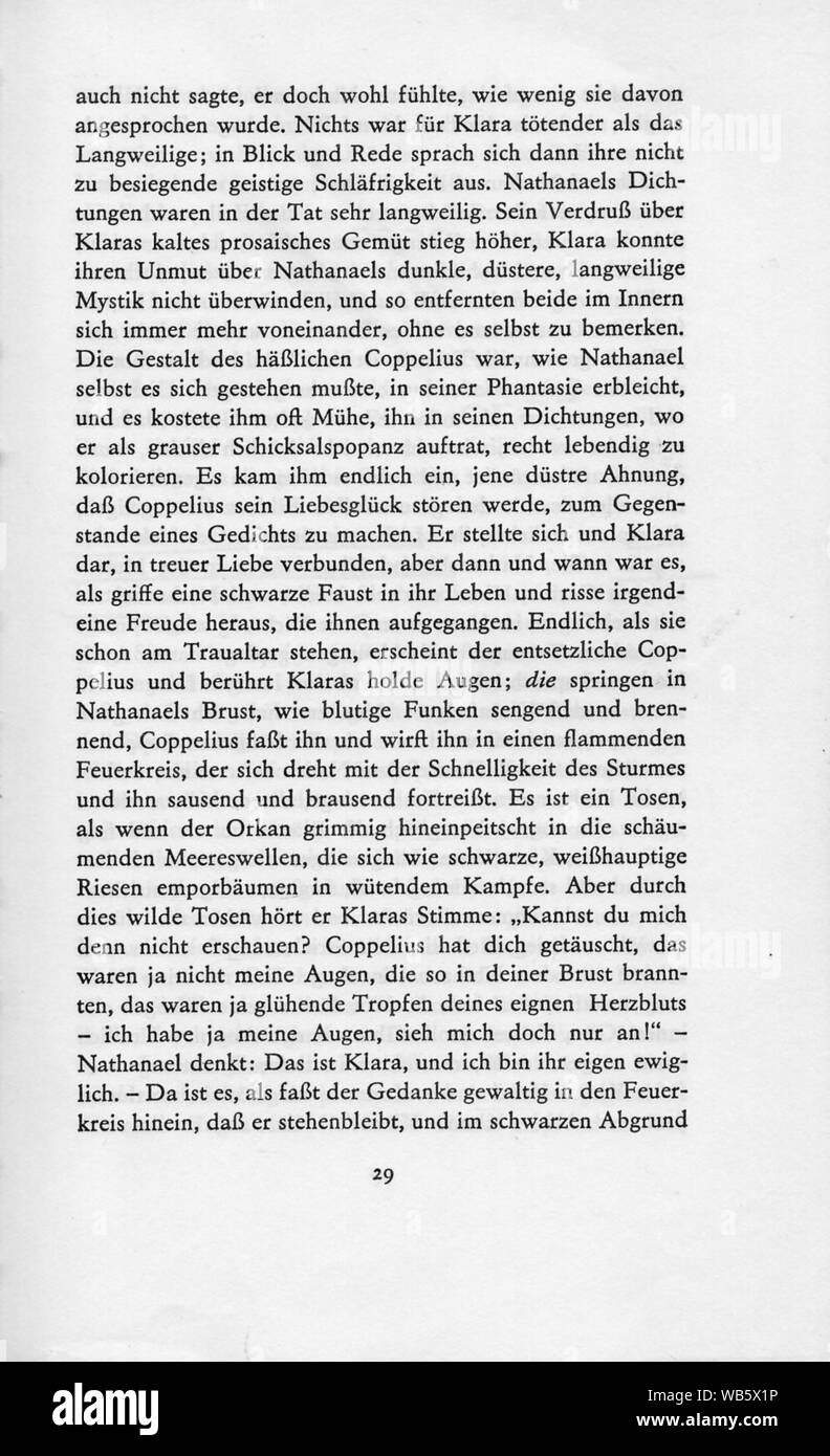 E.T.A. Hoffmann - Der Sandmann 029 Stock Photo - Alamy