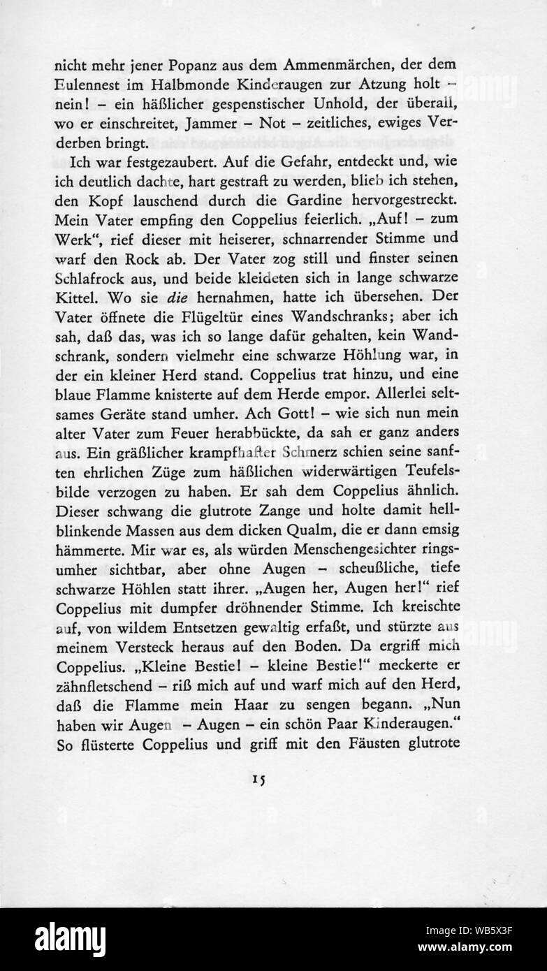 E.T.A. Hoffmann - Der Sandmann 015 Stock Photo - Alamy