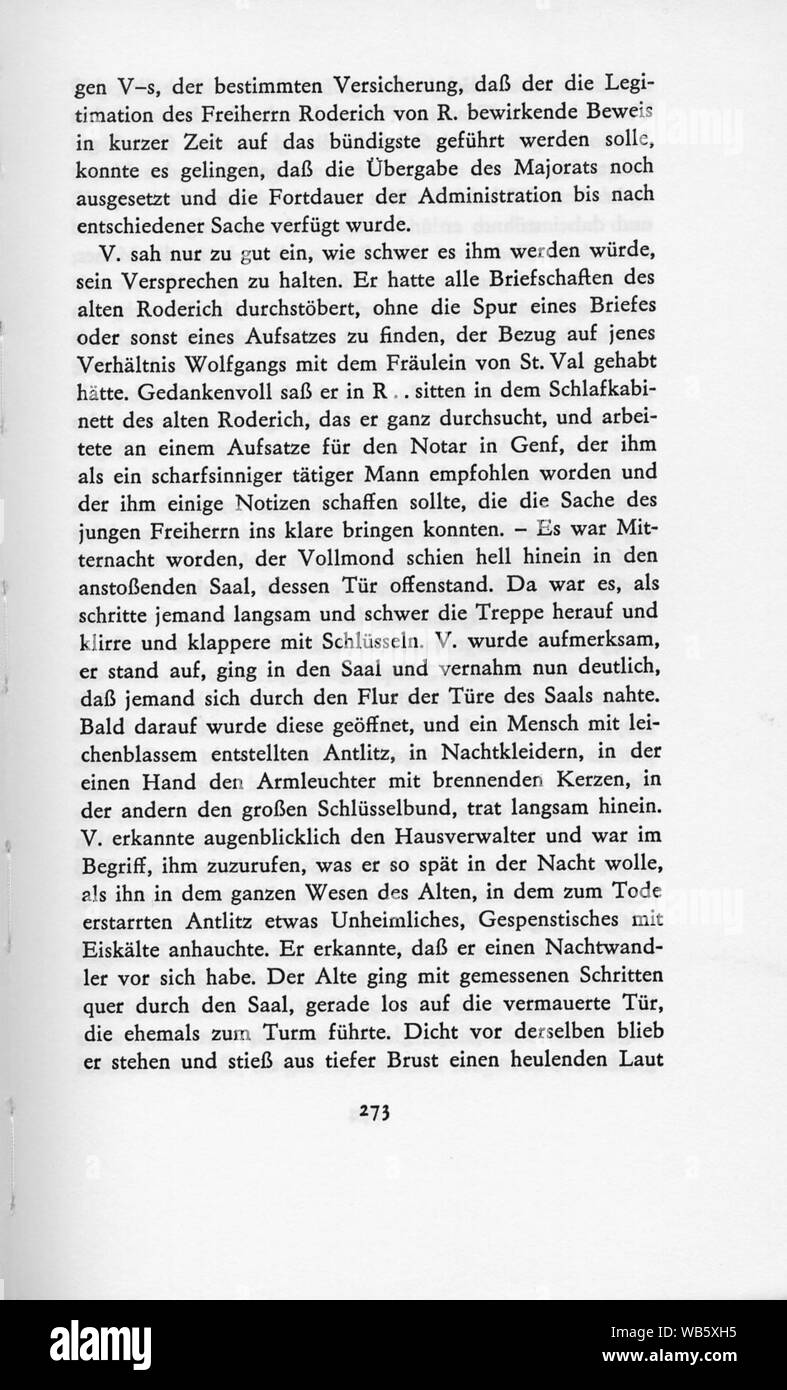 E.T.A. Hoffmann - Majorat 273 Stock Photo - Alamy