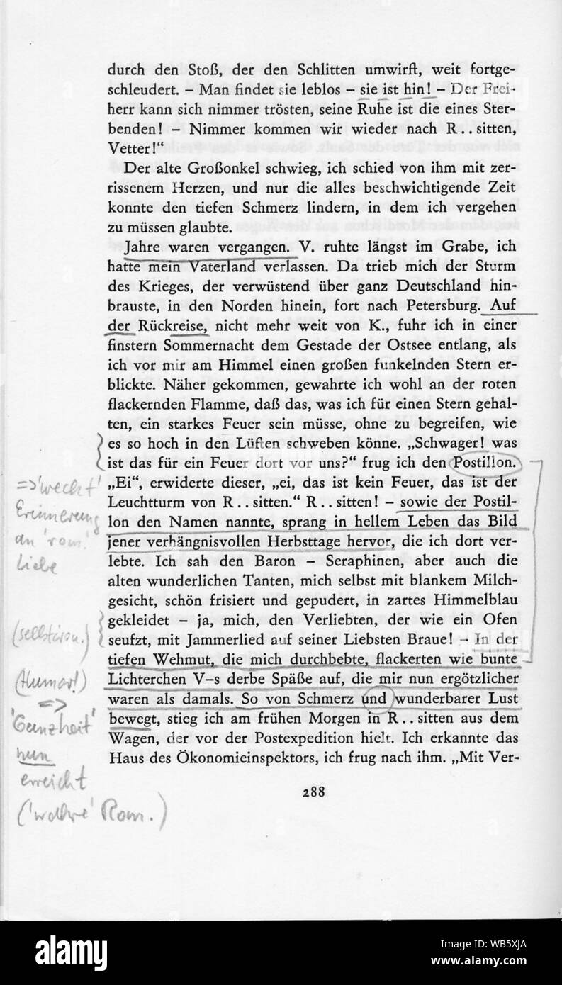 E.T.A. Hoffmann - Majorat 288 Stock Photo - Alamy