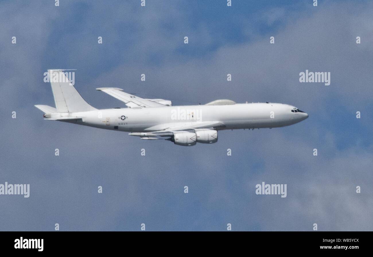 E-6B Mercury flies over Solomons Island in November 2014 Stock Photo ...
