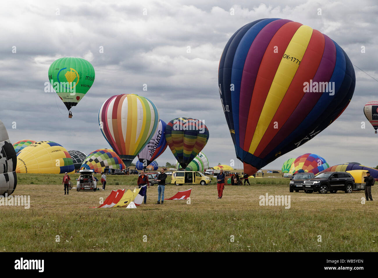 Chambley, France. 2nd August, 2019. Hundreds of hot air balloons took off from the Chambley ...