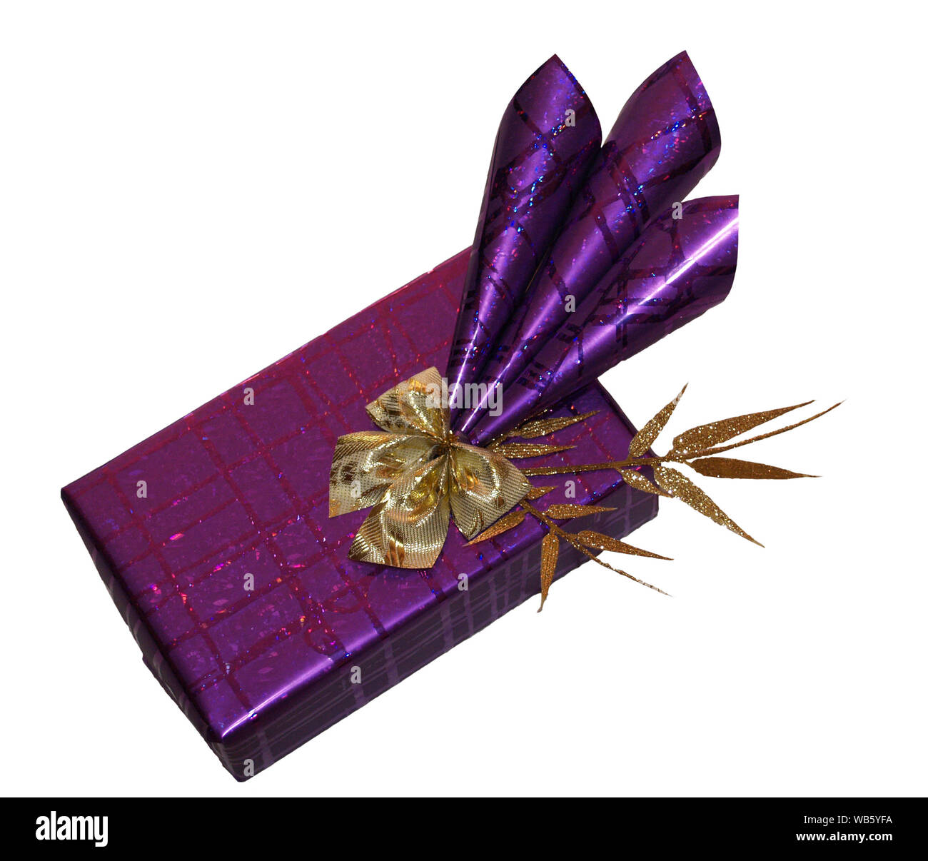 Very luxury wrapping gift Stock Photo - Alamy