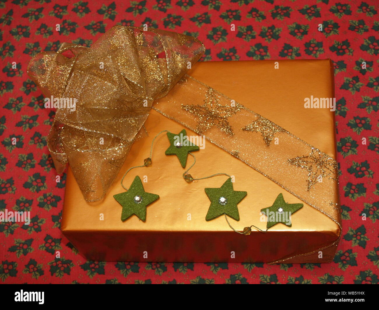 Very luxury wrapping gift Stock Photo - Alamy