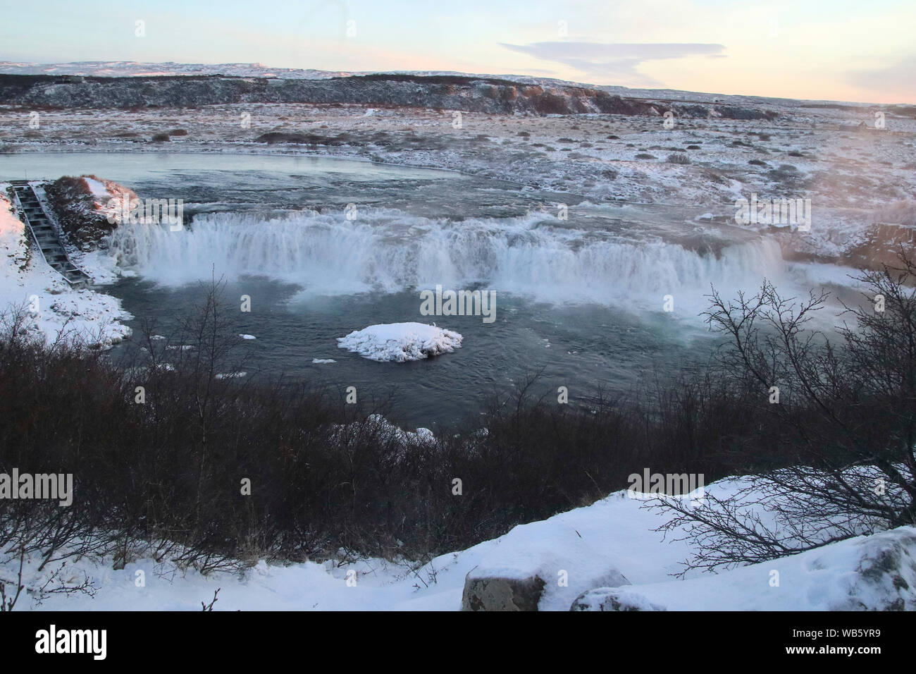 The Waterfall Faxi, Iceland, Europe Stock Photo - Alamy