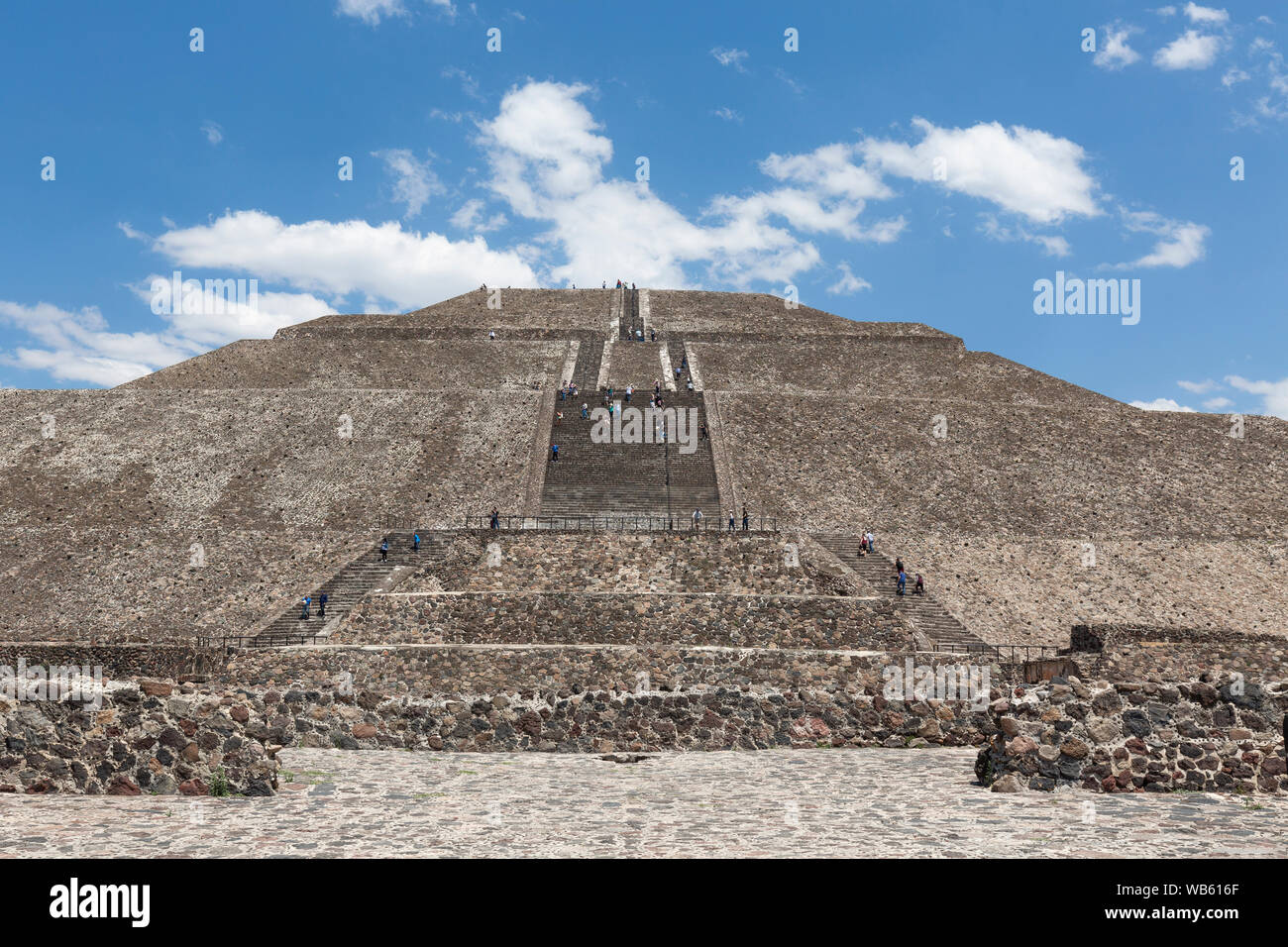 Landmark Teotihuacan pyramids complex located in Mexican Highlands and ...