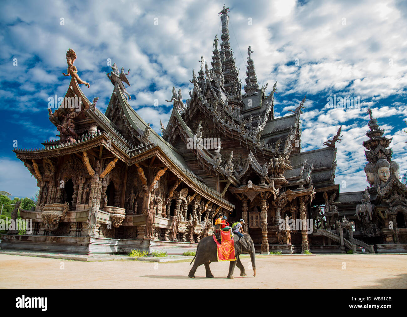 Buddhist Temple Thailand Sanctuary Truth High Resolution Stock ...