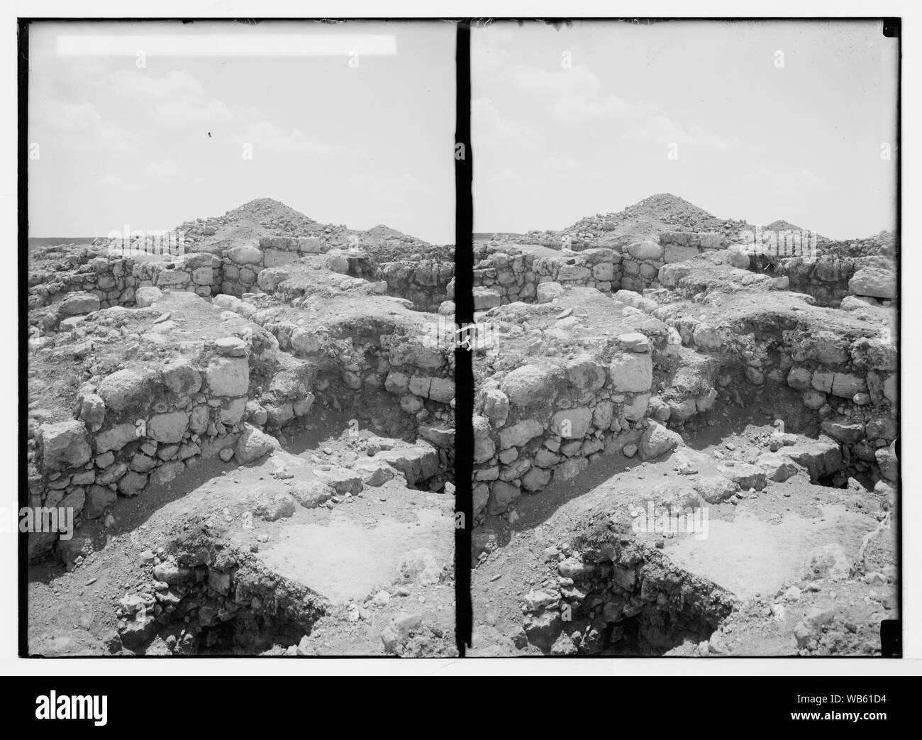 Excavations at Tell Beit Mirsim (Kirjath-Sepher) 1926. Remains of ...
