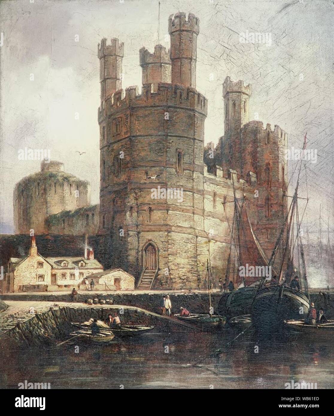 Eagle Tower, Caernarvon Castle Stock Photo - Alamy