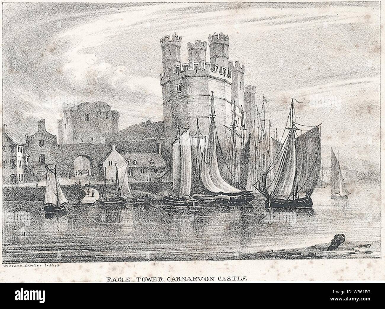 Eagle Tower, Carnarvon Castle Stock Photo - Alamy