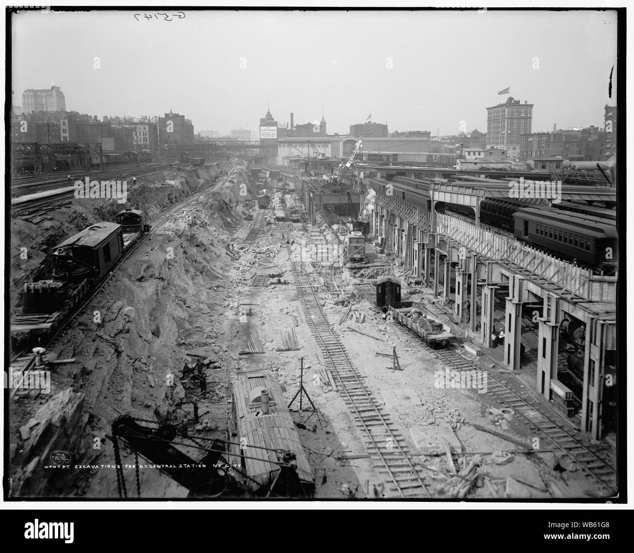 City excavation Cut Out Stock Images & Pictures - Alamy