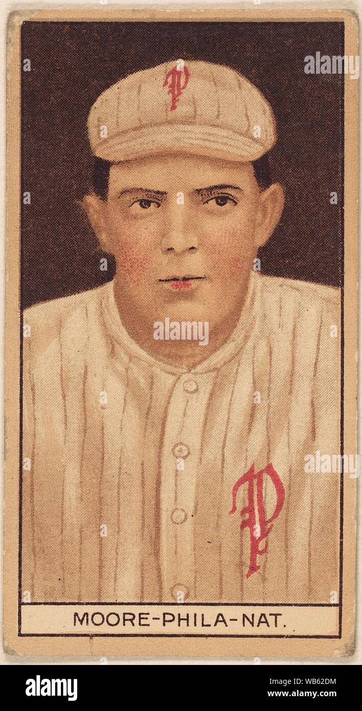 Earl Moore, Philadelphia Phillies, baseball card portrait Stock Photo - Alamy