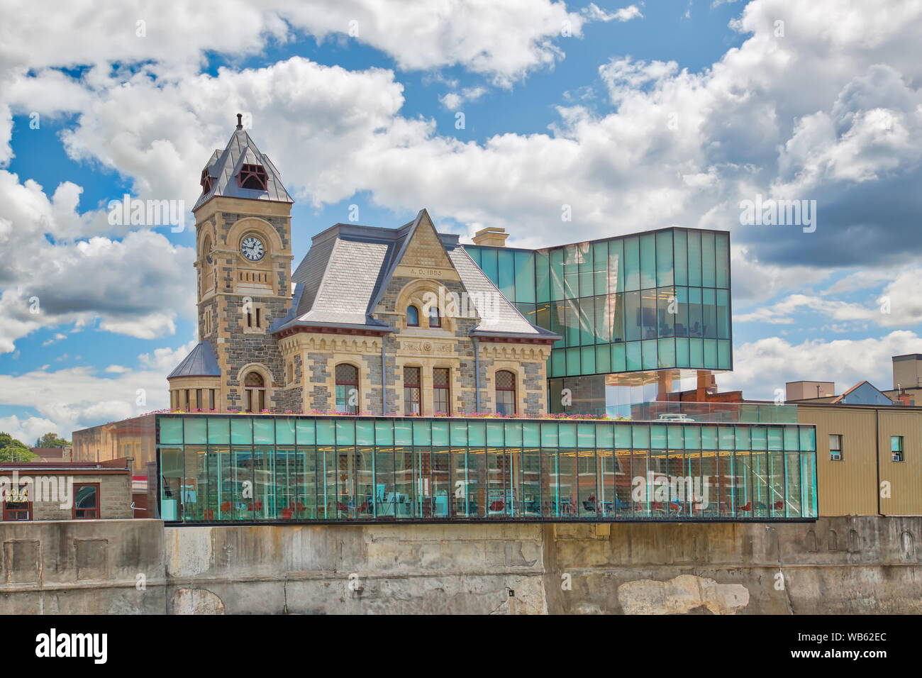 Cambridge, Ontario, Canada – August 19, 2019: Historic city center of ...