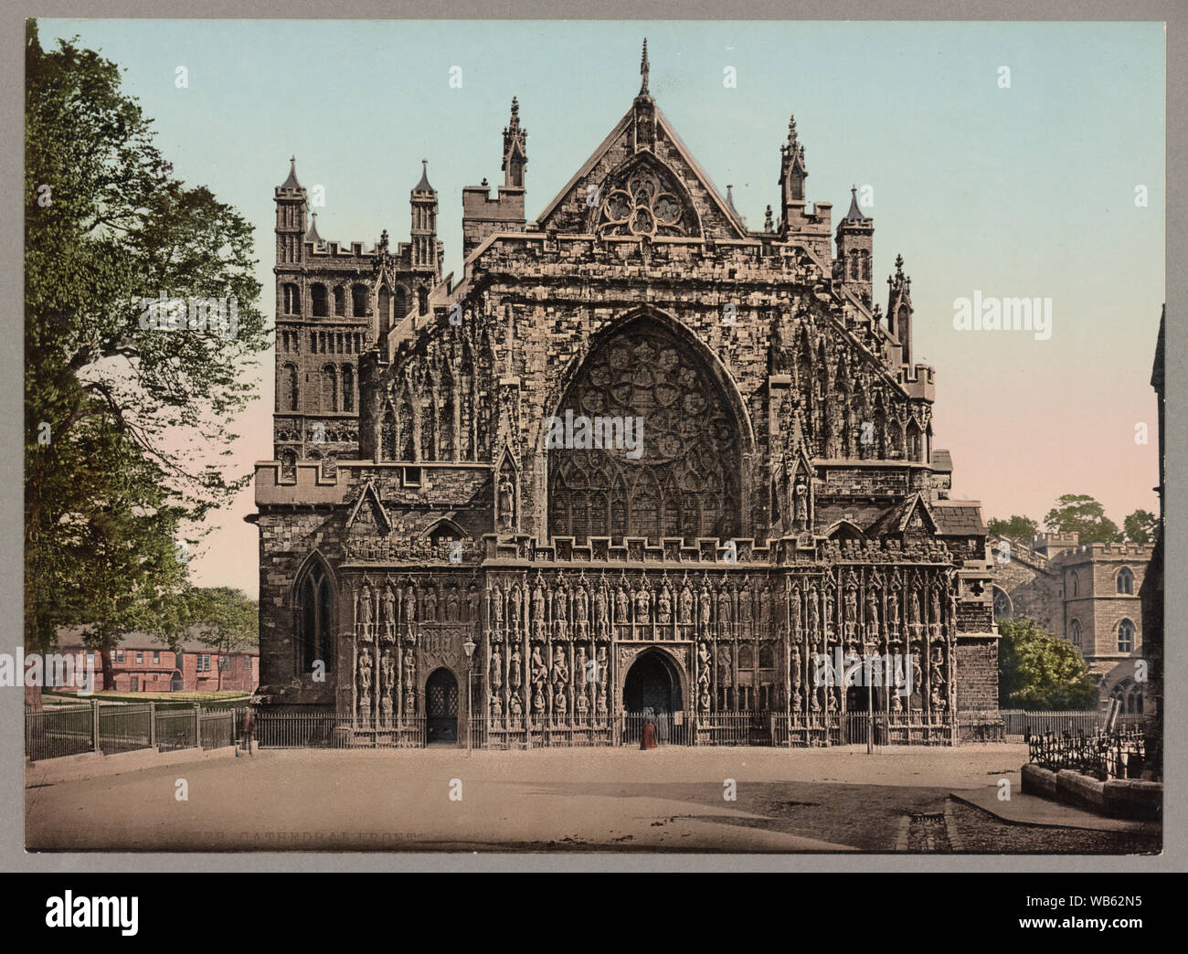 Exeter. Cathedral Front Abstract/medium: 1 print : color photochrom ...