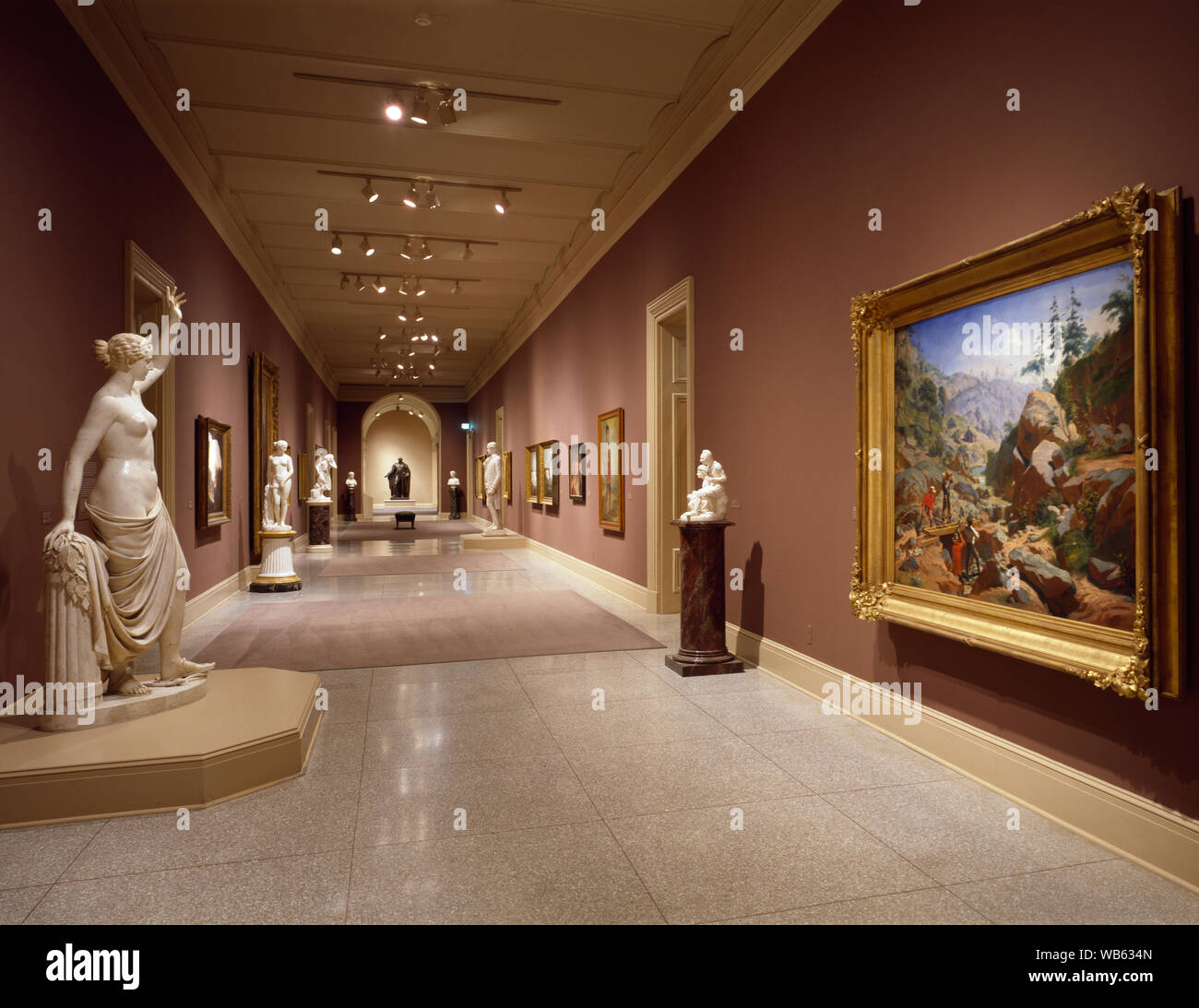 Exhibit hallway at the National Museum of American Art, Washington, D.C ...