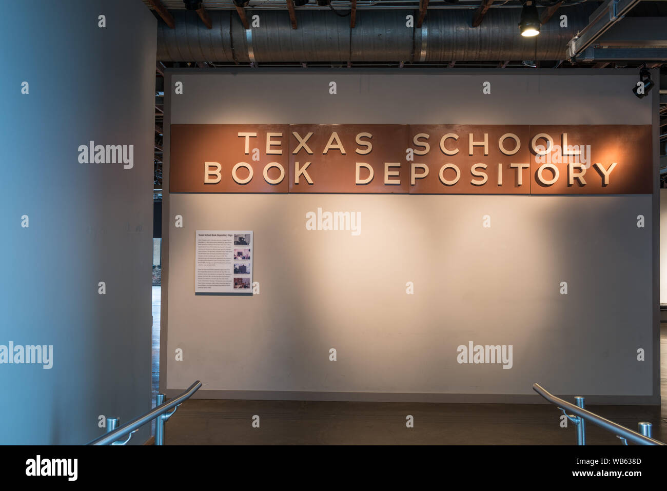 Exhibit of a sign that appeared on the Texas School Book Depository in ...