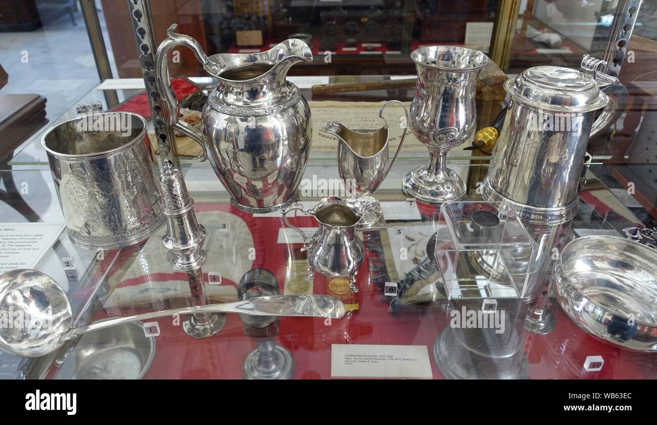 Early American silver Stock Photo - Alamy