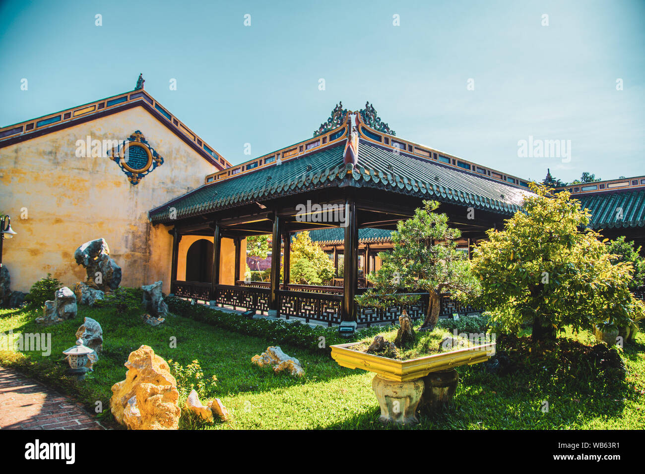 Hue imperial palace and Royal Tombs in Vietnam Stock Photo - Alamy