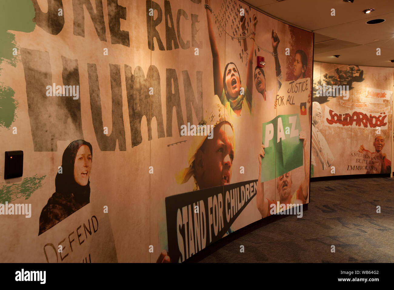 Exhibit, Civil Rights Memorial Center, Montgomery, Alabama Stock Photo ...