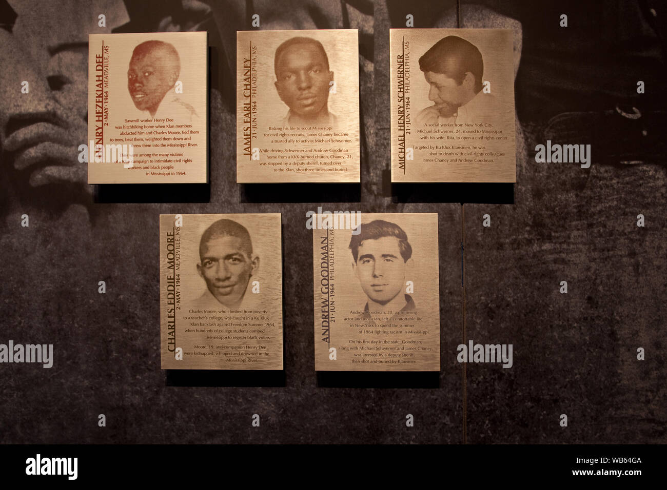 Exhibit, Civil Rights Memorial Center, Montgomery, Alabama Stock Photo ...