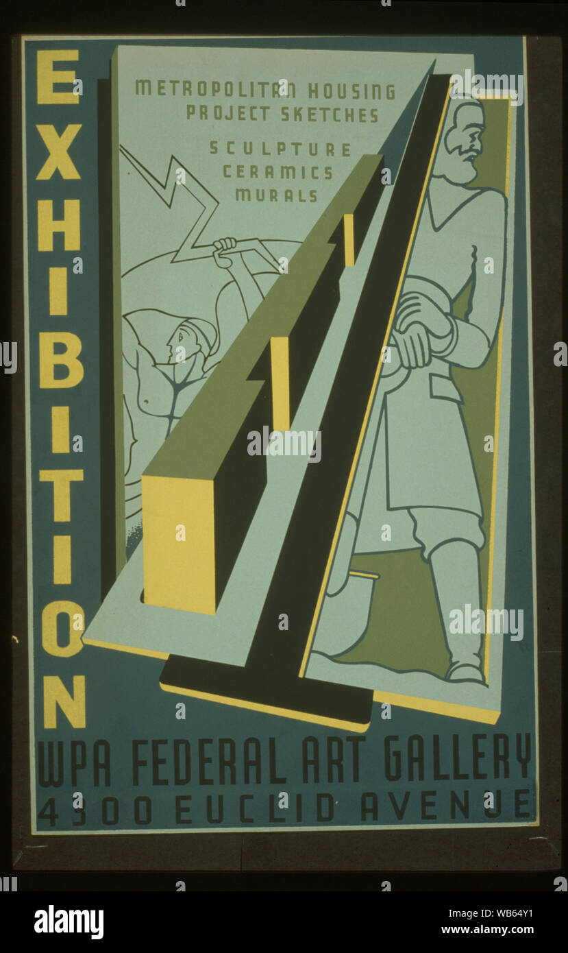 Exhibition Abstract: Poster for Federal Art Project exhibition of ...