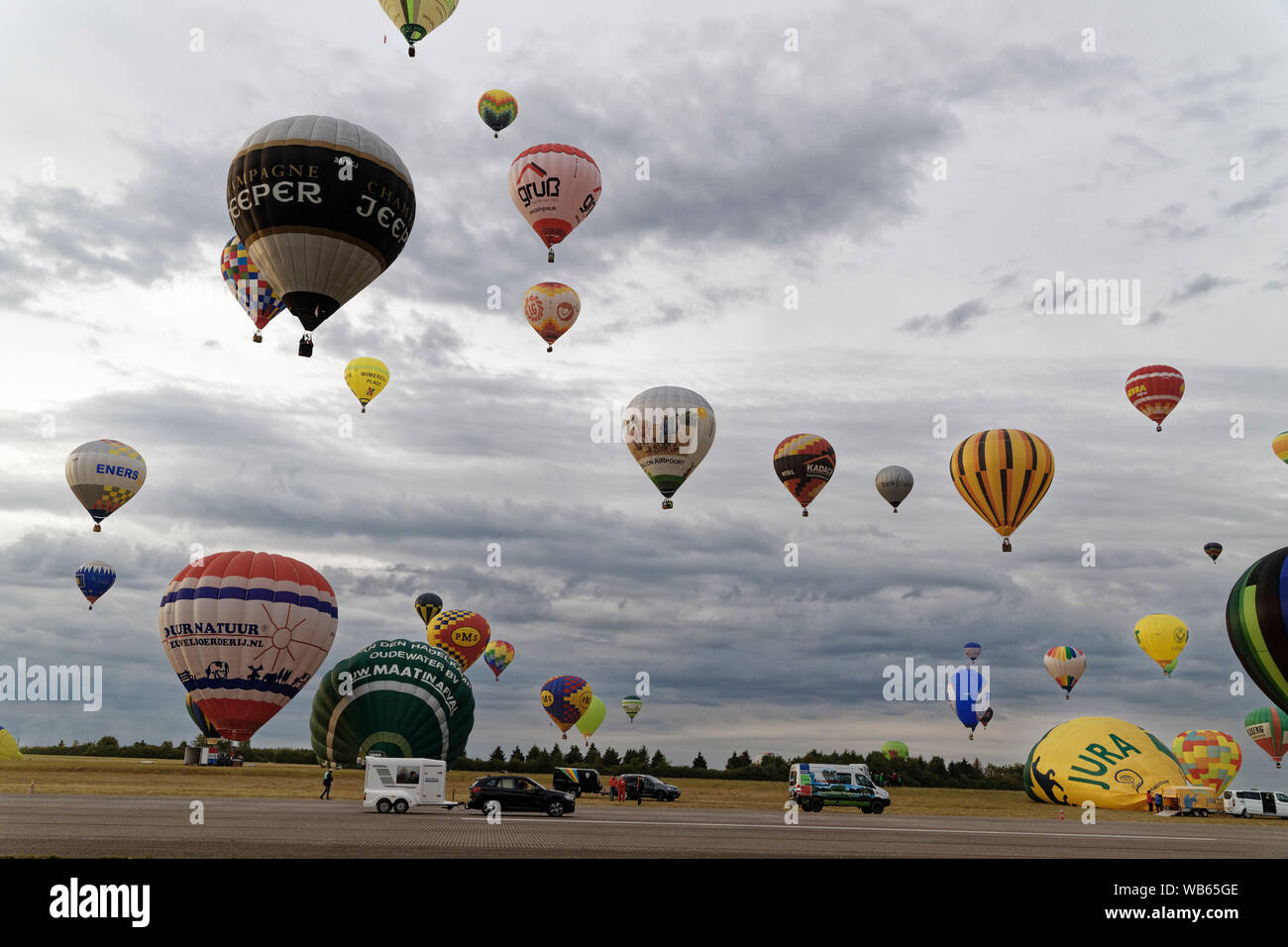 Chambley, France. 2nd August, 2019. Hundreds of hot air balloons took ...