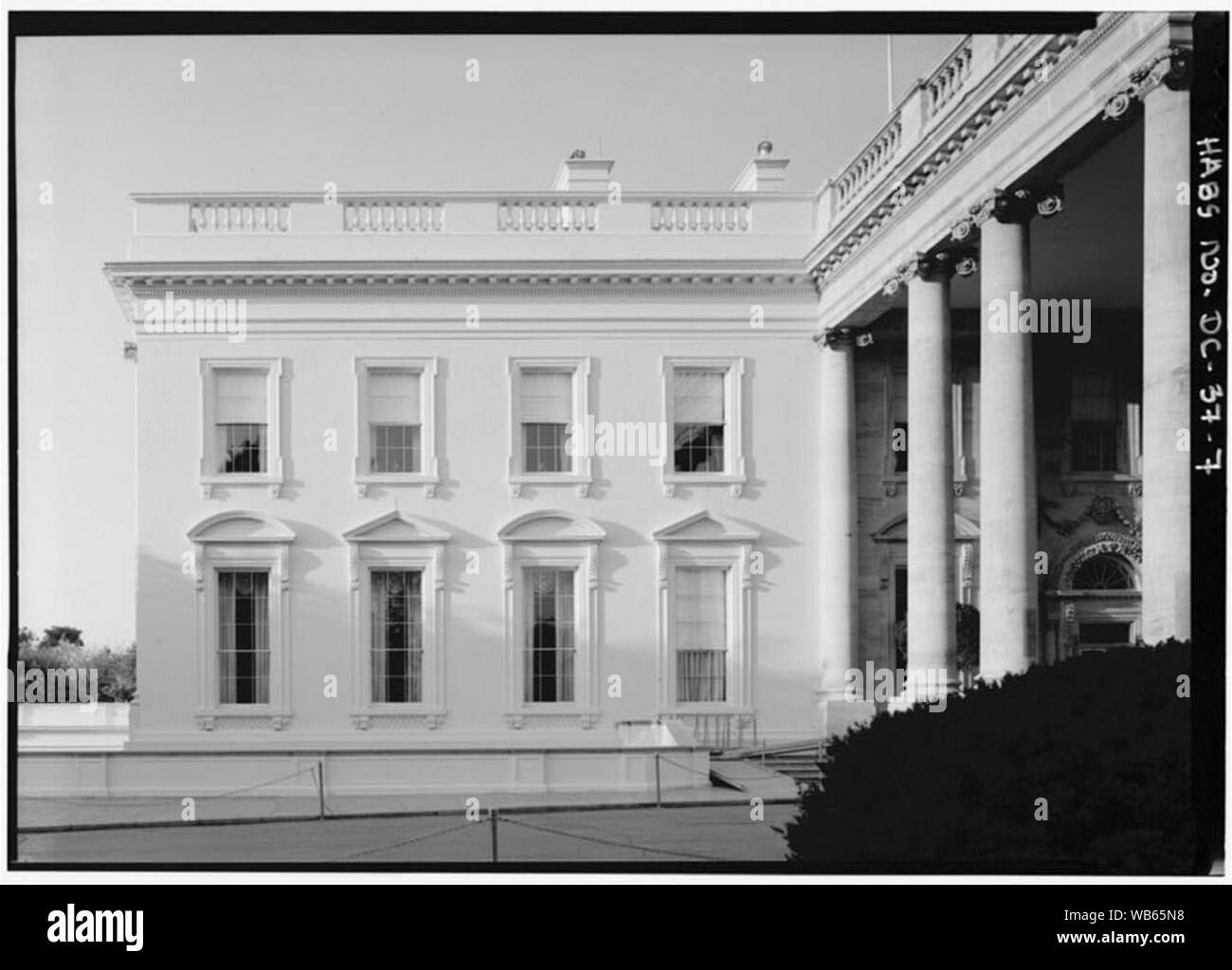 White house east side Black and White Stock Photos & Images - Alamy
