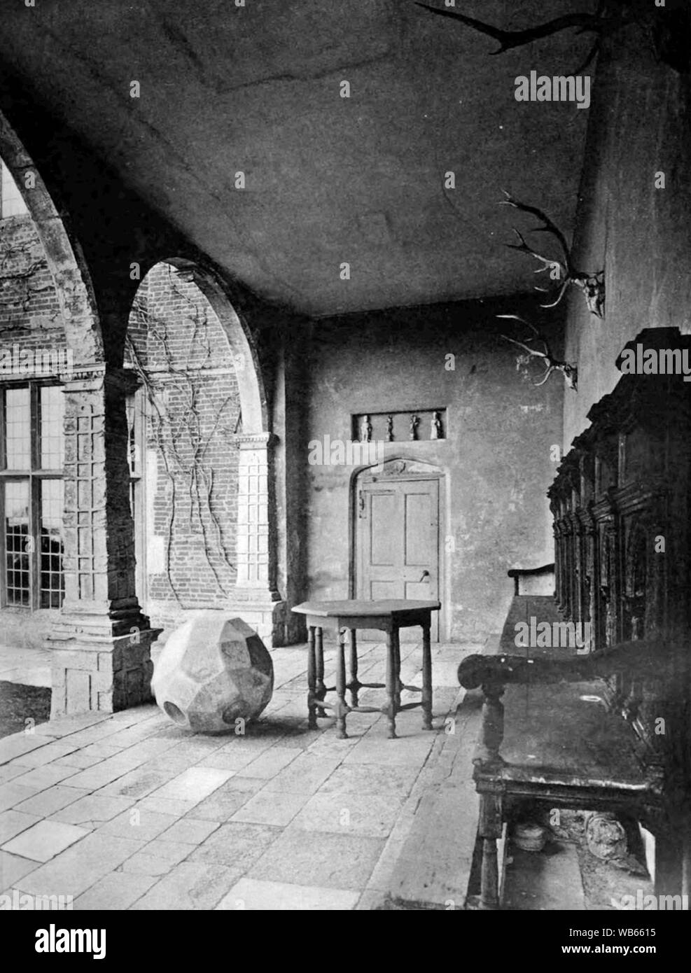 East loggia Bramshill House 1903 Stock Photo - Alamy