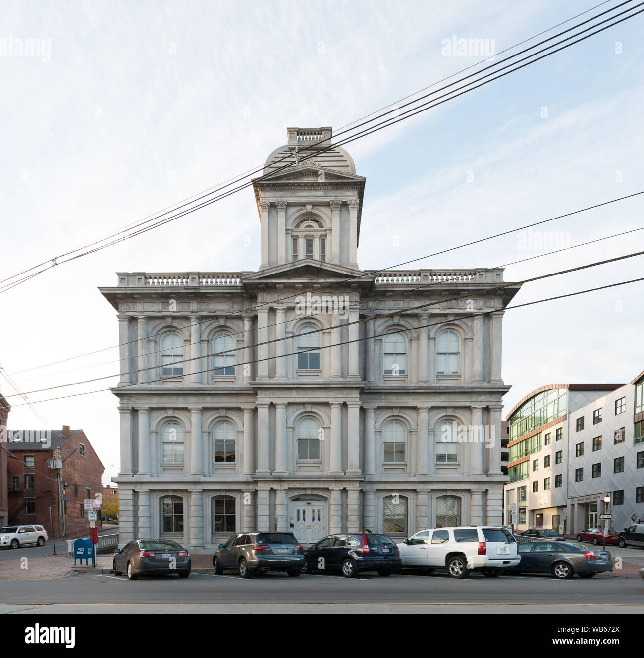 Exterior. U.S. Custom House, Portland, Maine Stock Photo - Alamy