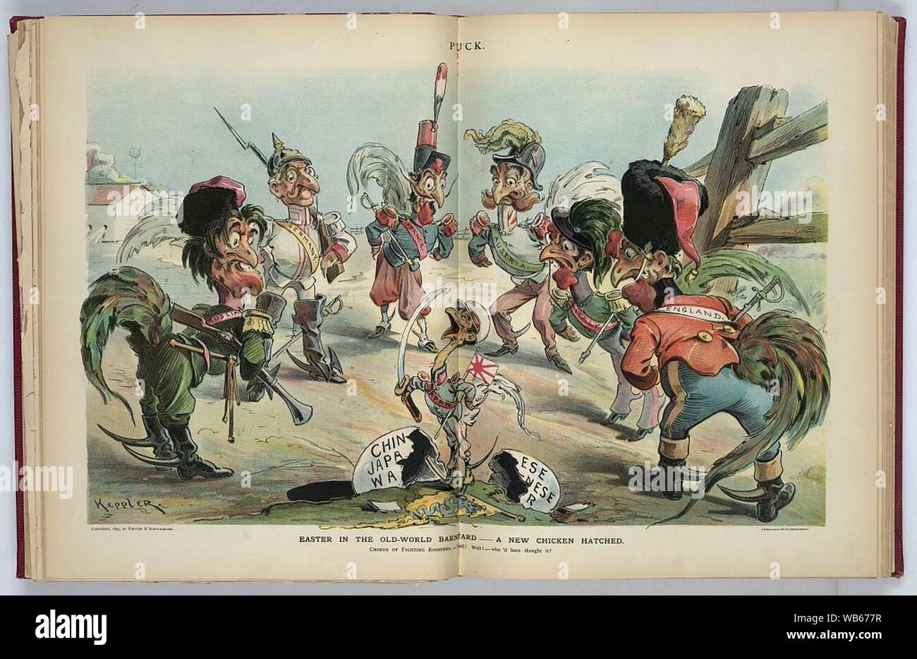 Easter in the old-world barnyard - a new chicken hatched - Keppler ...