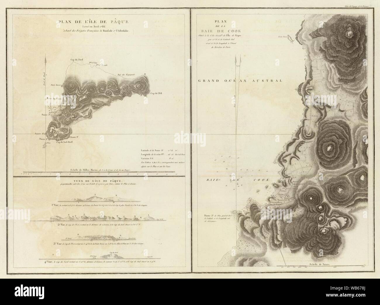 Easter island map hi-res stock photography and images - Alamy