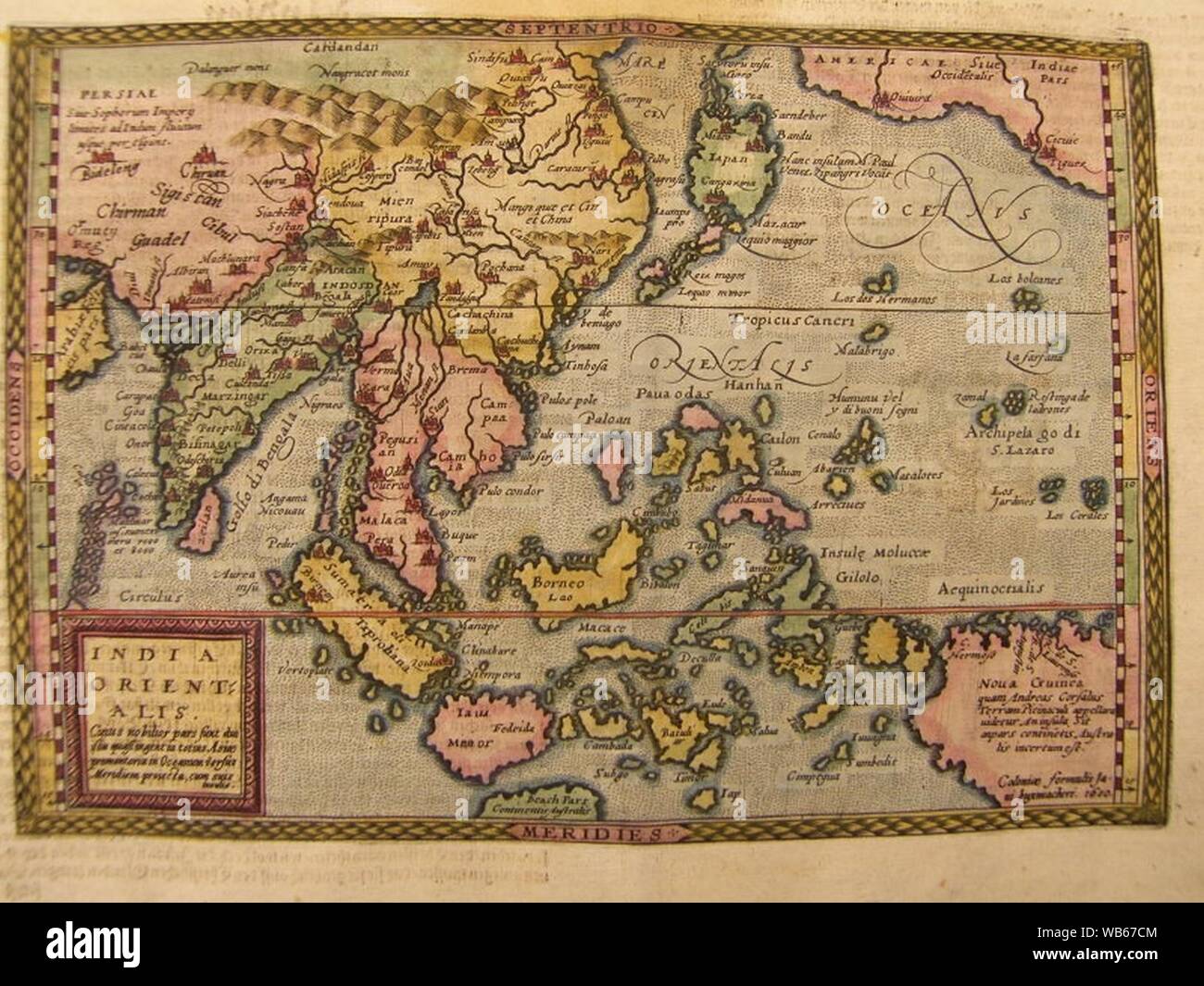 Eastern Asia in a miniature atlas map by Matthias Quad from ...