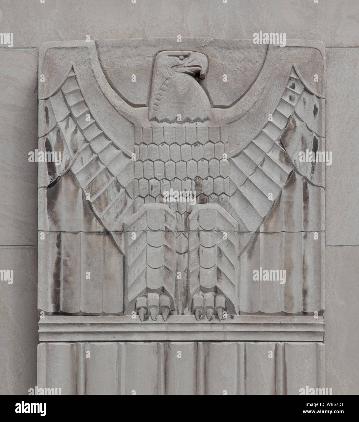 Exterior bas-relief, Theodore Levin United States Courthouse, Detroit ...