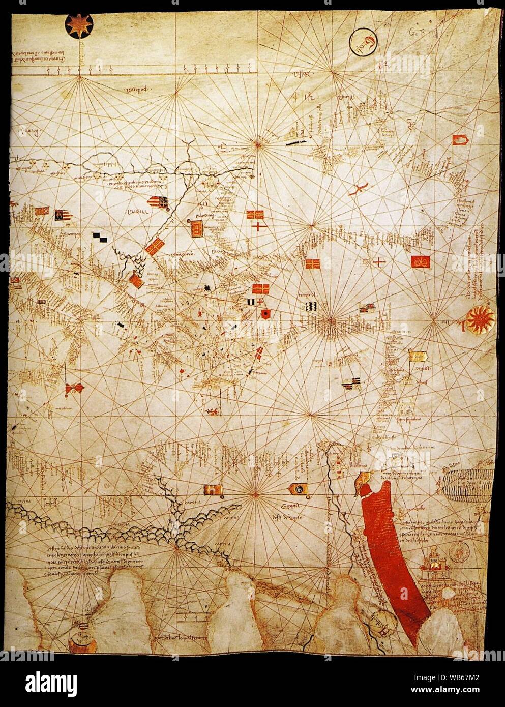 Portolan chart mediterranean hi-res stock photography and images - Alamy