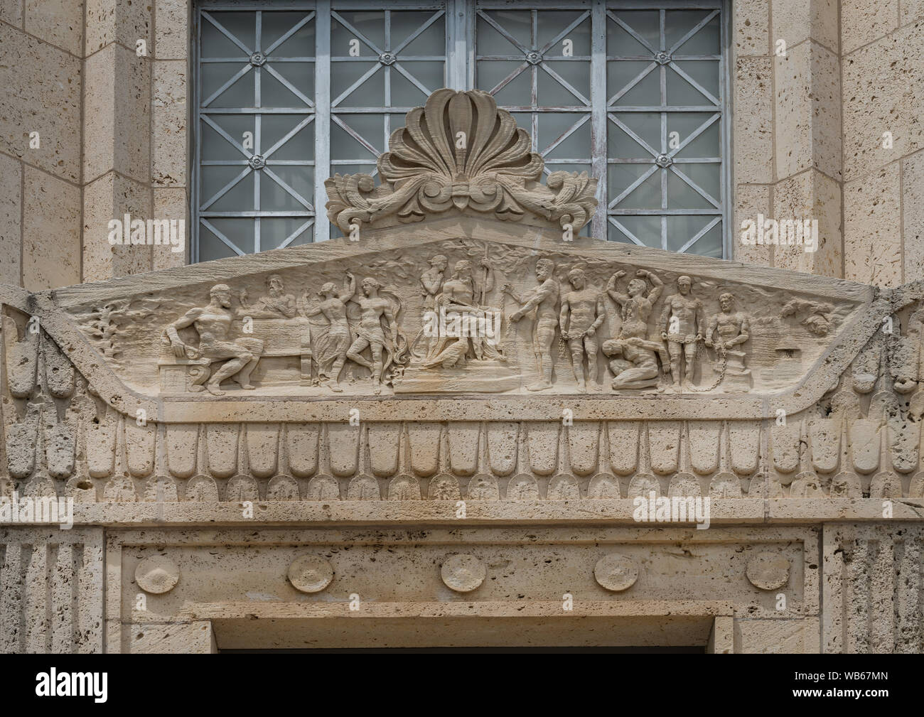 Exterior detail of the Travis County Courthouse in Austin, Texas Stock ...