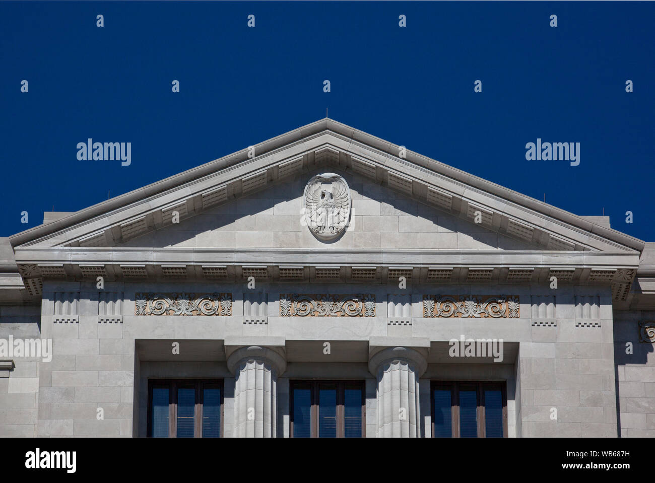 Exterior detail, Richard Sheppard Arnold U.S. Post Office and ...