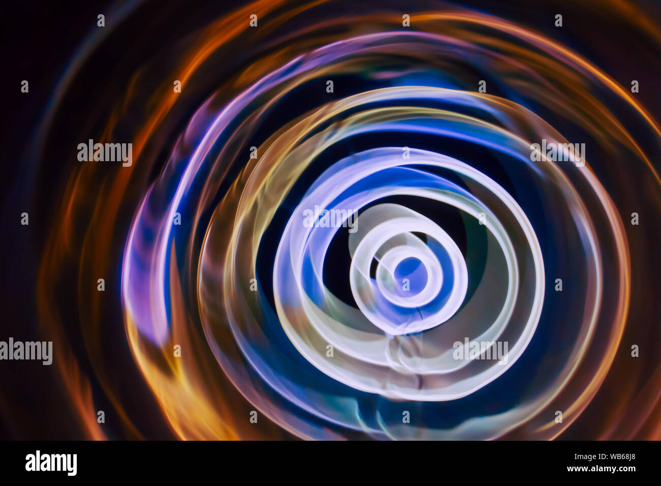 Sound waves in the dark in full color Stock Photo - Alamy