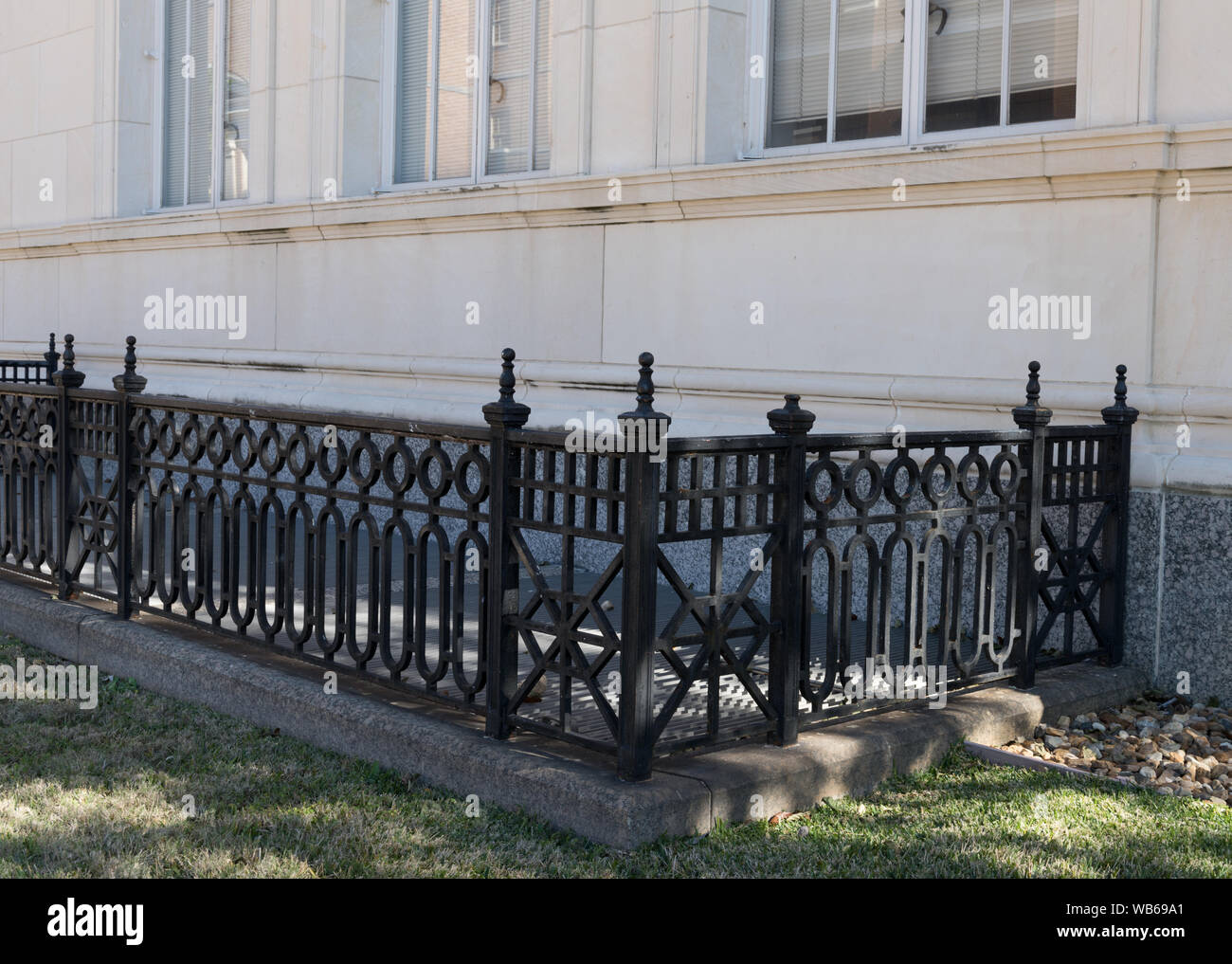 Exterior iron work. U.S. Post Office and Courthouse, Tyler, Texas Stock ...