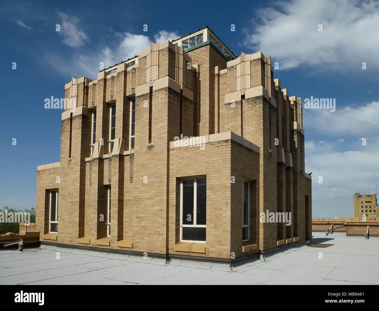 Exterior roof tower detail, Forest Service Building, Ogden, Utah Stock ...