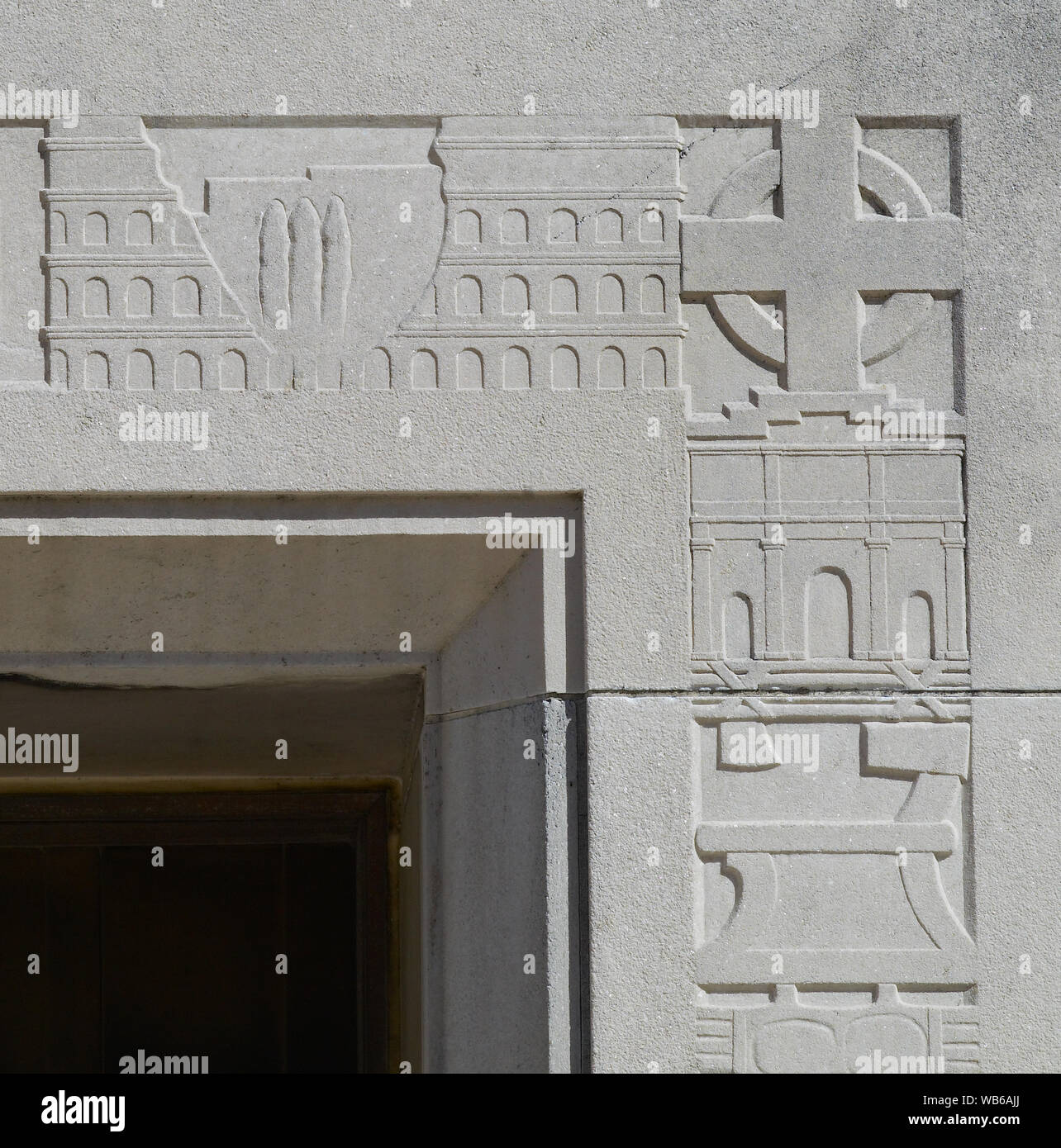 Exterior view. Doorway detail. Library of Congress John Adams Building ...