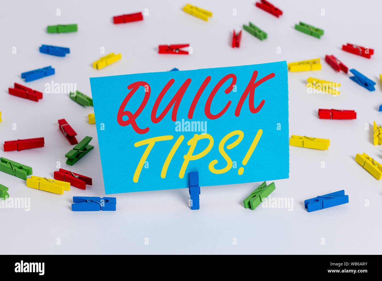 Text sign showing Quick Tips. Business photo text small but ...
