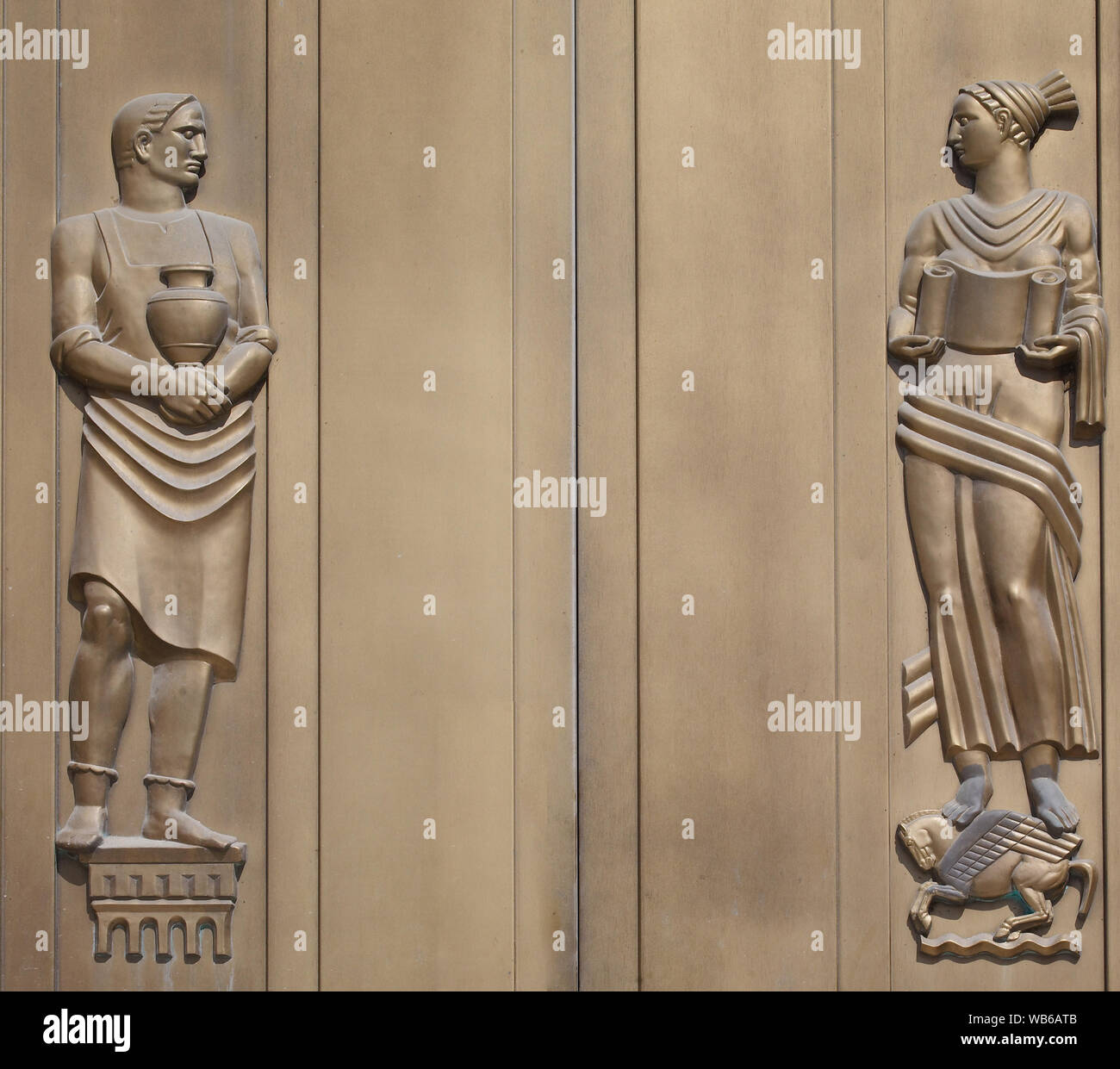 Exterior view. South doors (Independence Avenue) with a sculpted bronze ...