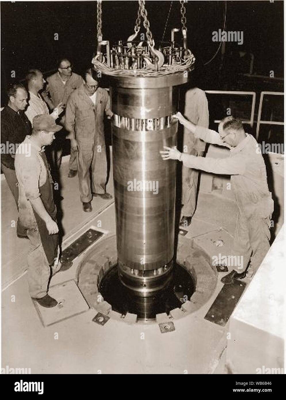 EBR-I - Installation of the reactor vessel Stock Photo - Alamy