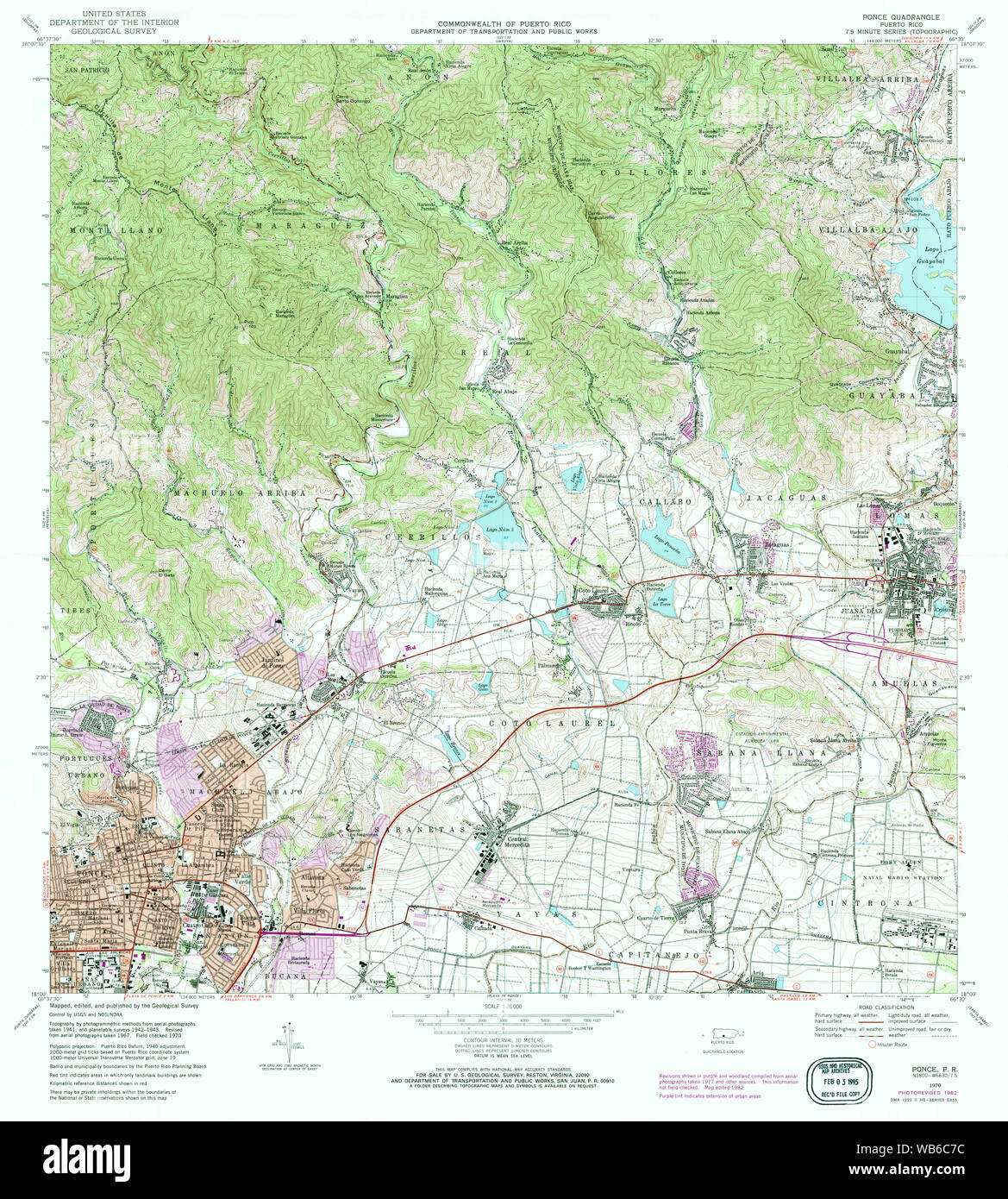 Map Of Ponce Puerto Rico