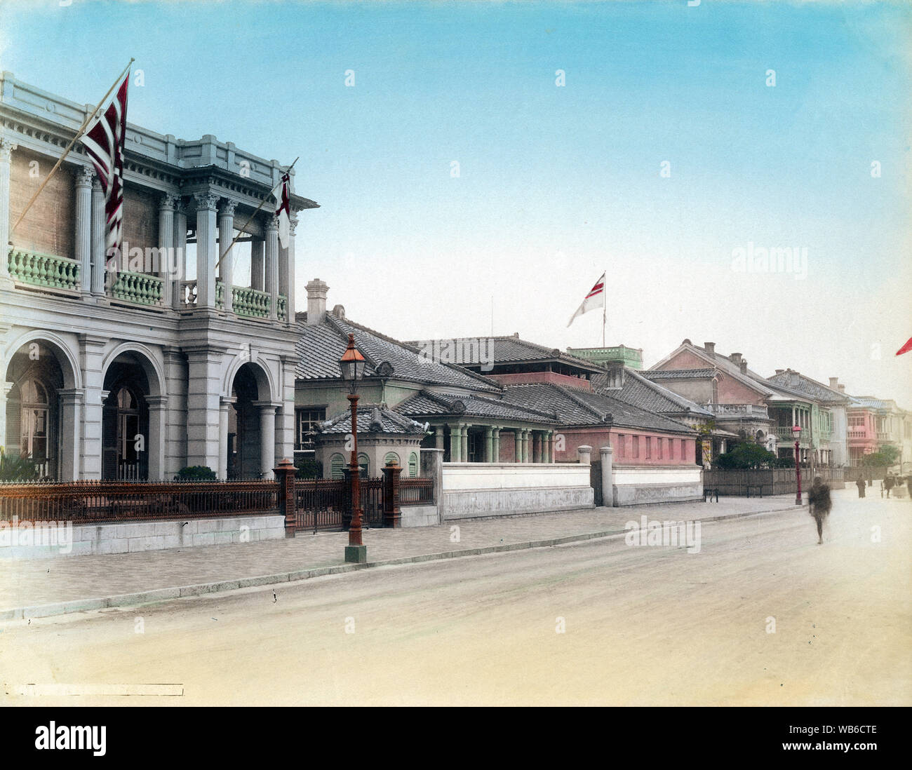 [ 1890s Japan - Western Buildings on Kobe Bund ] — Western style ...