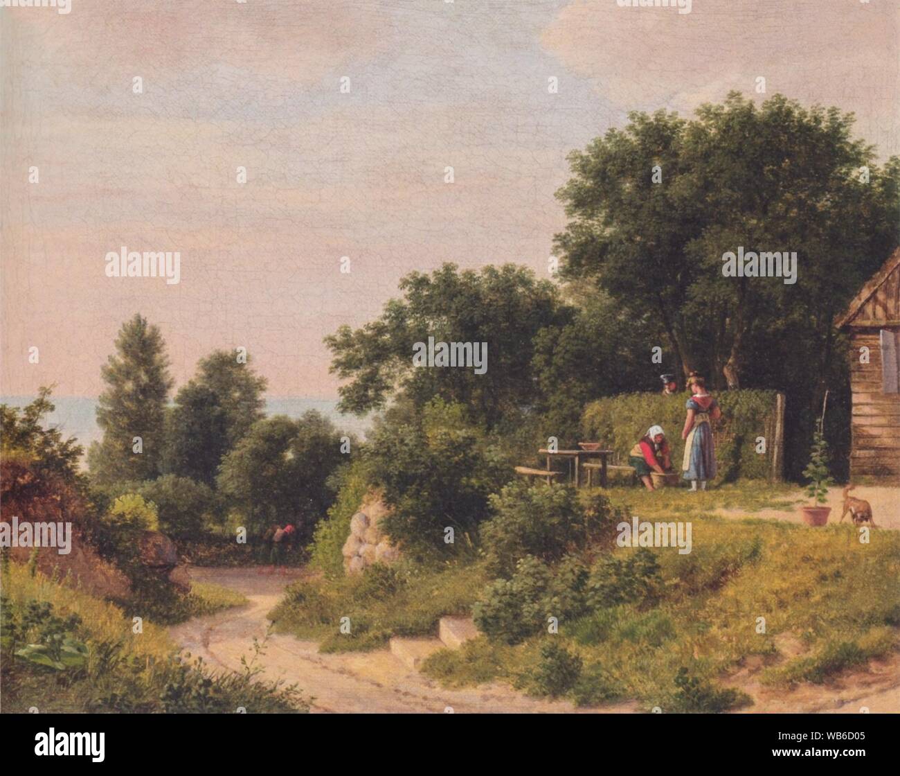 Eckersberg, CW - Parti ved landstedet Rolighed i Charlottenlund - 1825 ...