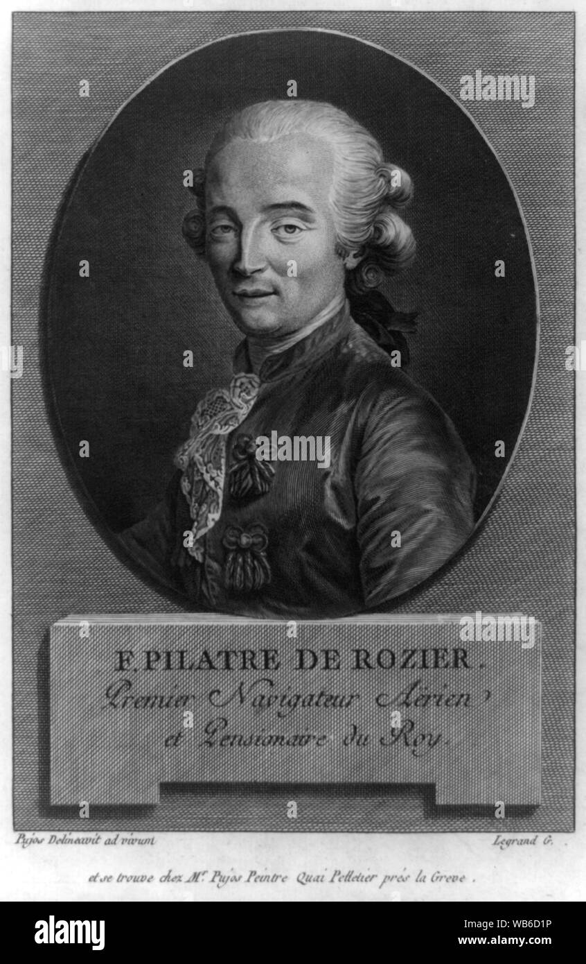 Jean francois pilatre de rozier balloon hi-res stock photography and ...