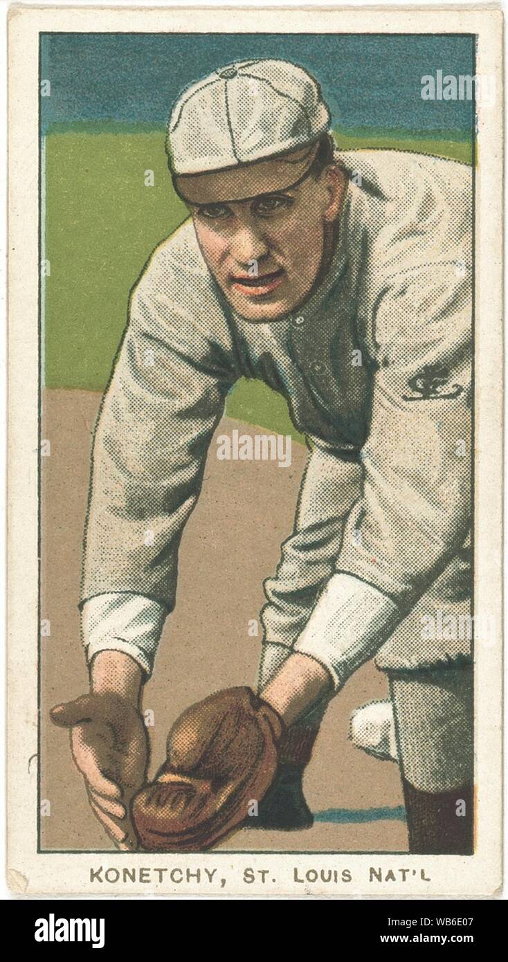 Ed Konetchy, St. Louis Cardinals, baseball card portrait Stock Photo ...