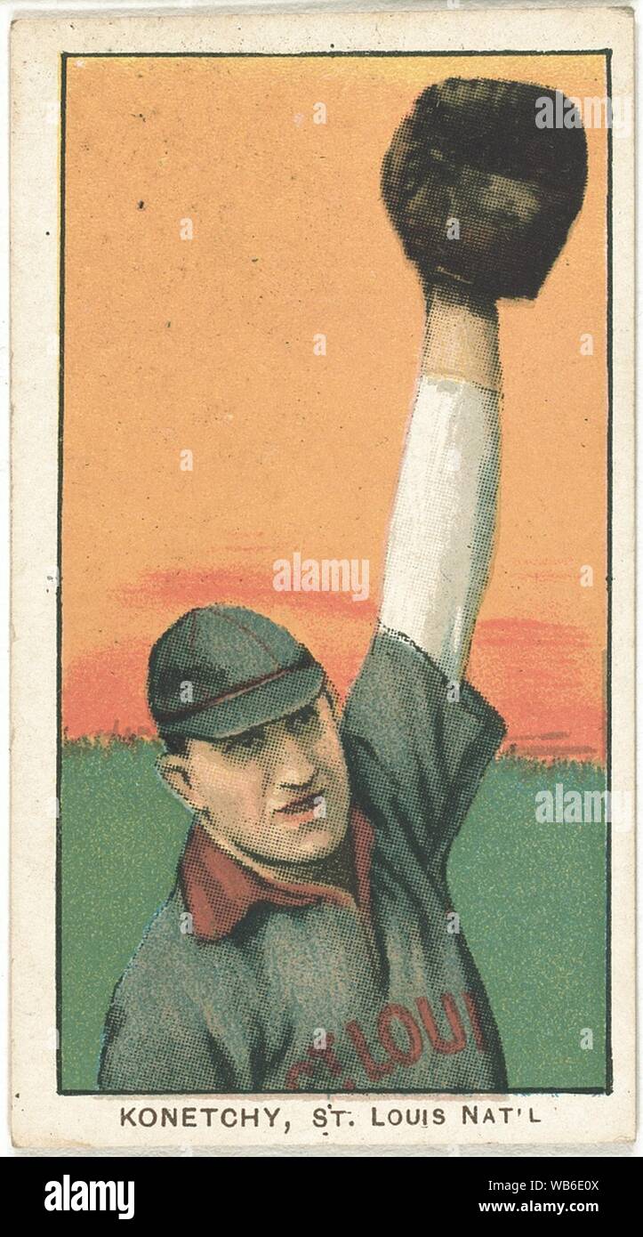 Ed Konetchy, St. Louis Cardinals, baseball card portrait Stock Photo ...